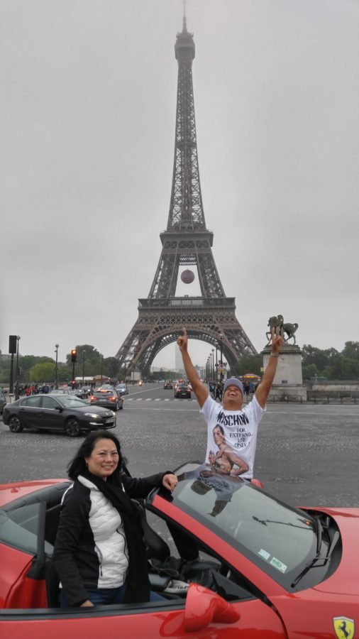A Ferrari in the Streets of Paris – PostcardsFromTheNet